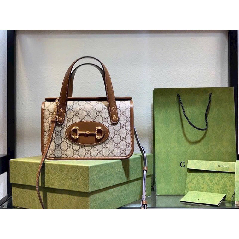 [Lisa] Hh Thuy Tien Brown Border Handbag in Boxy Shape Super Hot Hit ...
