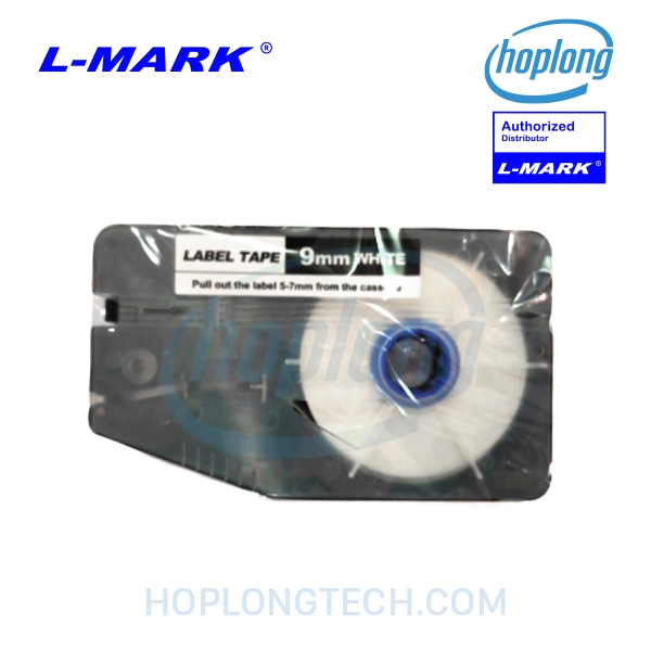 Printing label tape LM506WL for LK-330, LK330 L-Mark 6mm x 20m telescopic printer - White ...
