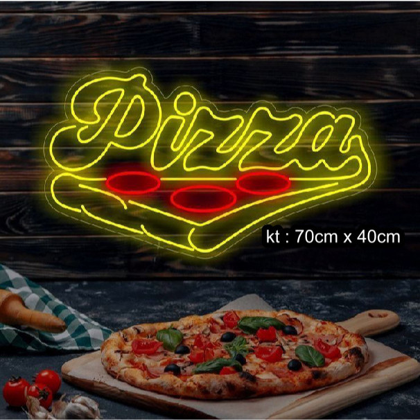 Large size PIZZA Led Neon Light - Restaurant and restaurant decoration ...