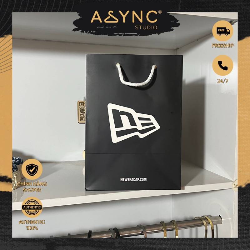 New Era Cap Black Paper Bag for Gift Wrapping - Async Studio | Shopee Malaysia