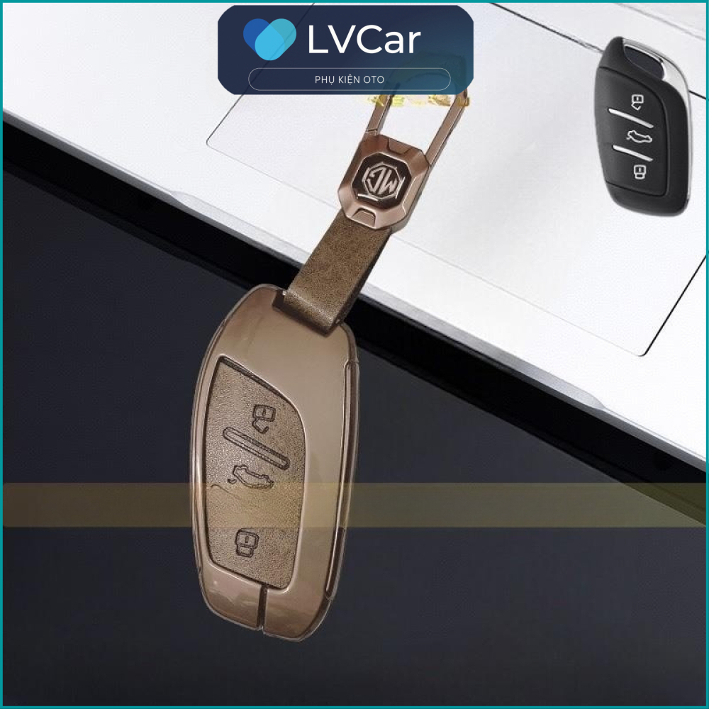 Cowhide Metal Rim Car Lock Case For Premium MG ZS HS Car Lock With Box ...