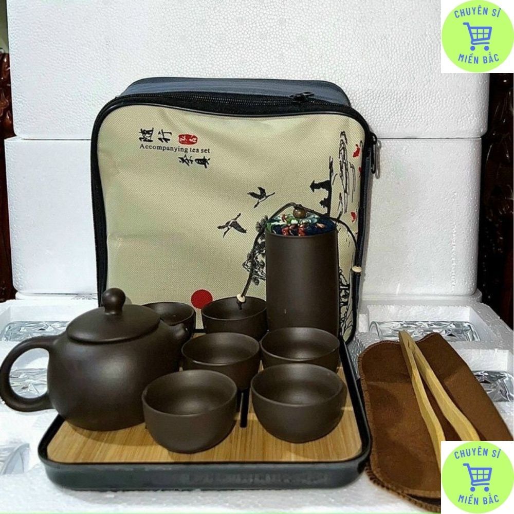 12 Dishes Travel Tu Sa Teapot Set With Premium Bag Tray, Luxurious ...