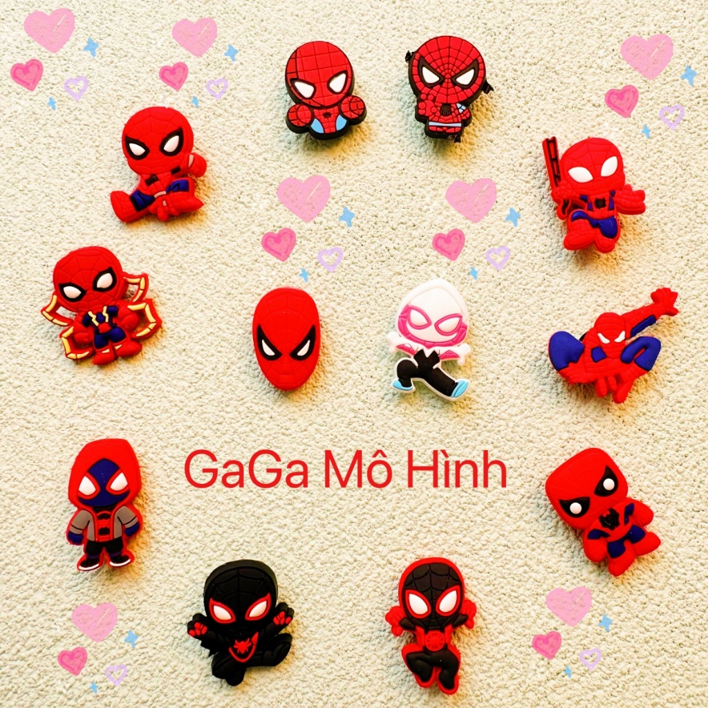 Jibbitz Super Cute Sticker For Crocs Spider Man - Gagarohinh | Shopee ...
