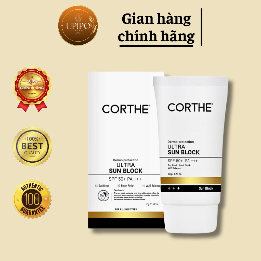 Corthe Dermo Protection ULTra Sun BLock Physical Sunscreen SPF 50 ...