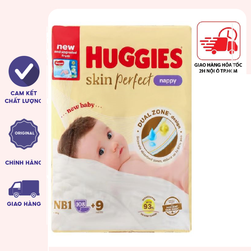 Huggies NB1 newborn pads 108 +6 pieces new model | Shopee Malaysia