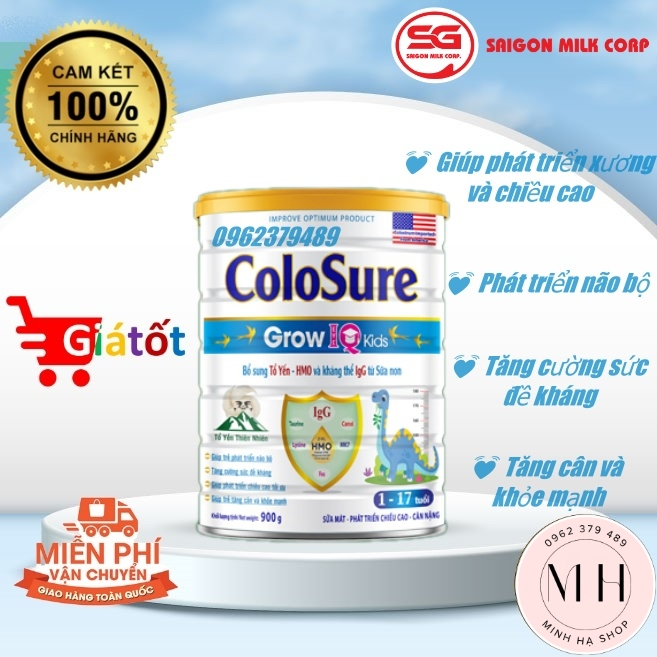 Colosure Grow IQ Kids Powdered Milk 900g - Helps Gain Weight And Height ...