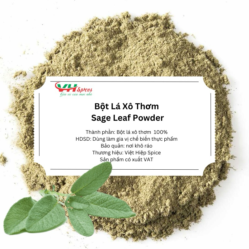 Sage leaf powder - finely ground sage powder - coarsely ground sage ...