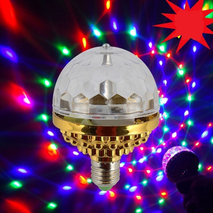 7-color rotating led disco light flashing with music in stage room with ...