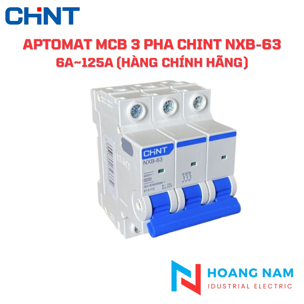 3-phase MCB Aptomat NXB-63 Chint 6A,10A,16A,20A,25A,32A,40A,50A,63A,80A,100,125A (GENUINE ...
