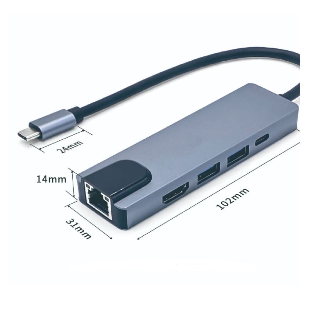 Type c hub, usb hub, type c to LAN hub, HDMI, VGA,USB3.0, Green keycap ...