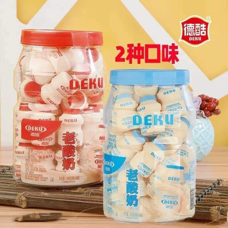 1 Big Box Of 30 Small Jars Of deku Yogurt Candy deku Delicious-Eat Bean ...