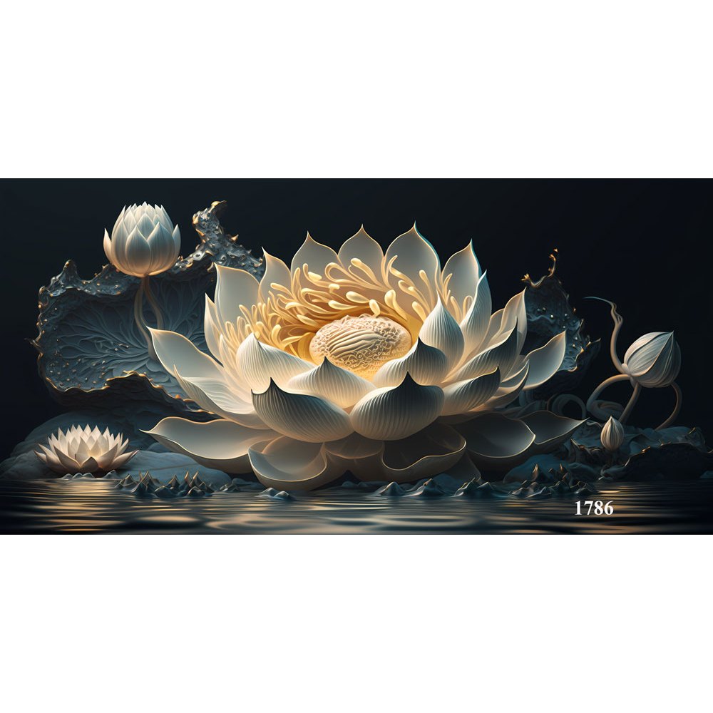 [Free Stickers+stickers] Beautiful lotus-shaped 3d aquarium stickers ...