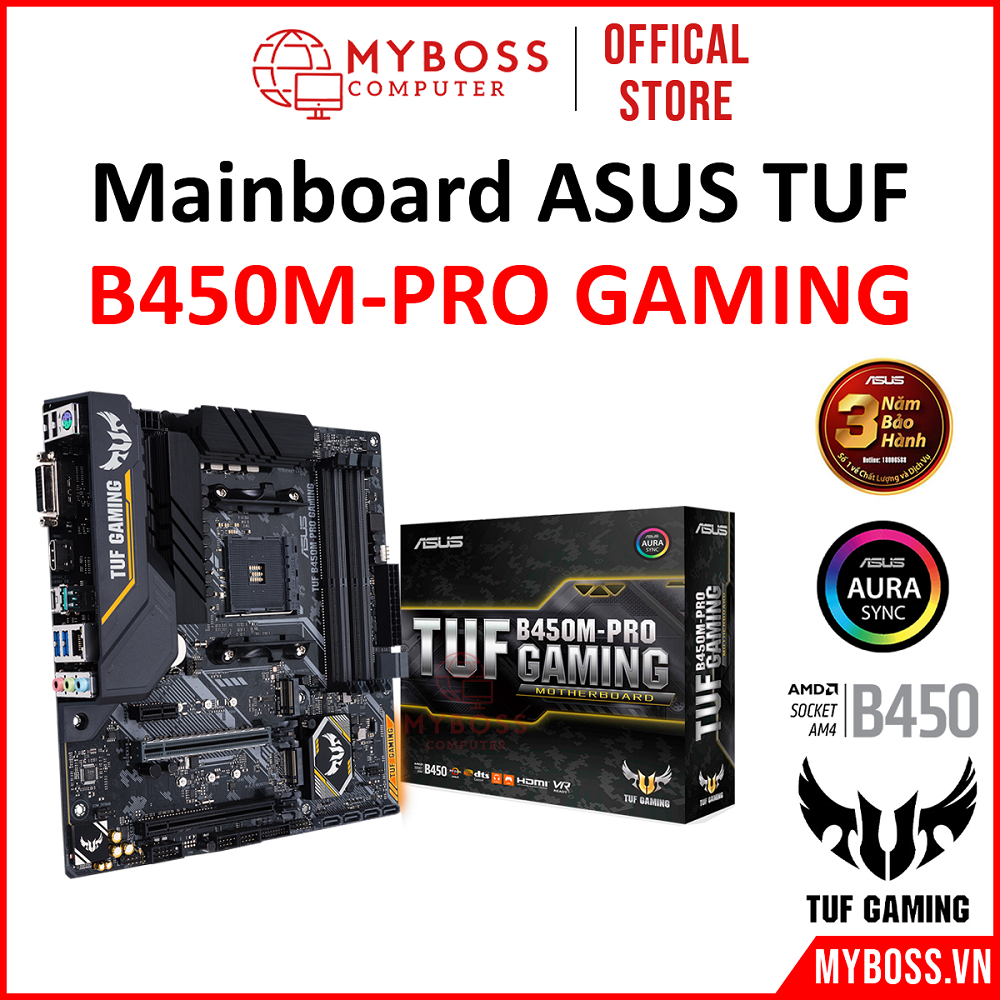 [GENUINE] Mainboard ASUS TUF B450M-PRO GAMING Socket AM4, 4 DDR4 Ram ...