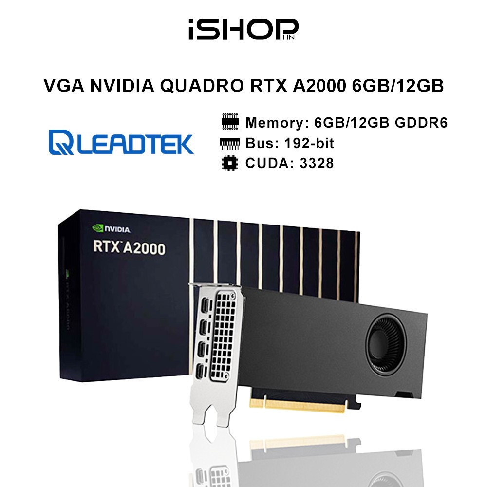Leadtek NVIDIA RTX A2000 6GB/12GB GDDR6 Graphics Card - Genuine product, | Shopee Malaysia