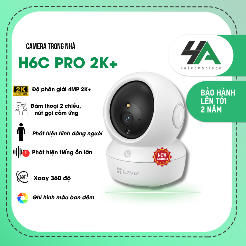 Ezviz H6C PRO wifi Camera 3MP 4MP 5MP conversation, 360 degree rotation ...