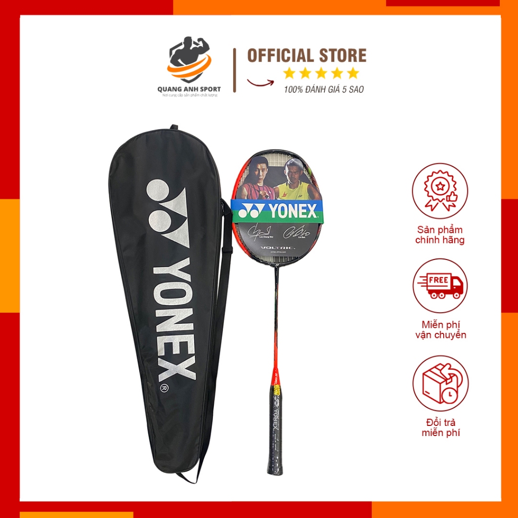 Yonex Badminton Racket Pre-Stretched Chrome Frame 7-8Kg for Students ...