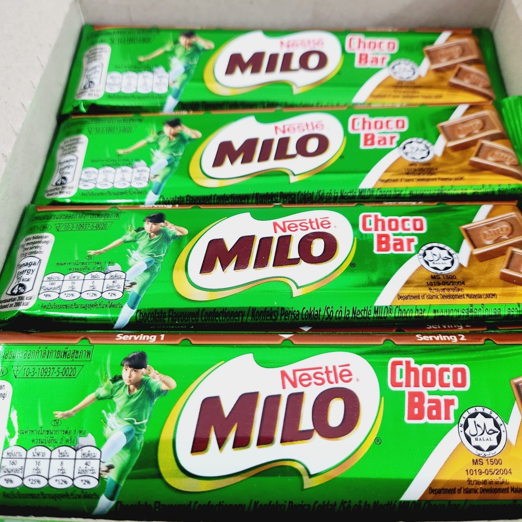 Box of 24 Milo Chocolate Choco Bar bars 30g | Shopee Malaysia