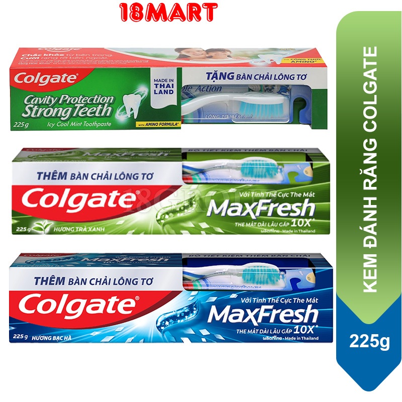 Colgate Max Fresh Green Tea Cool Crystal Toothpaste 225g | Shopee Malaysia