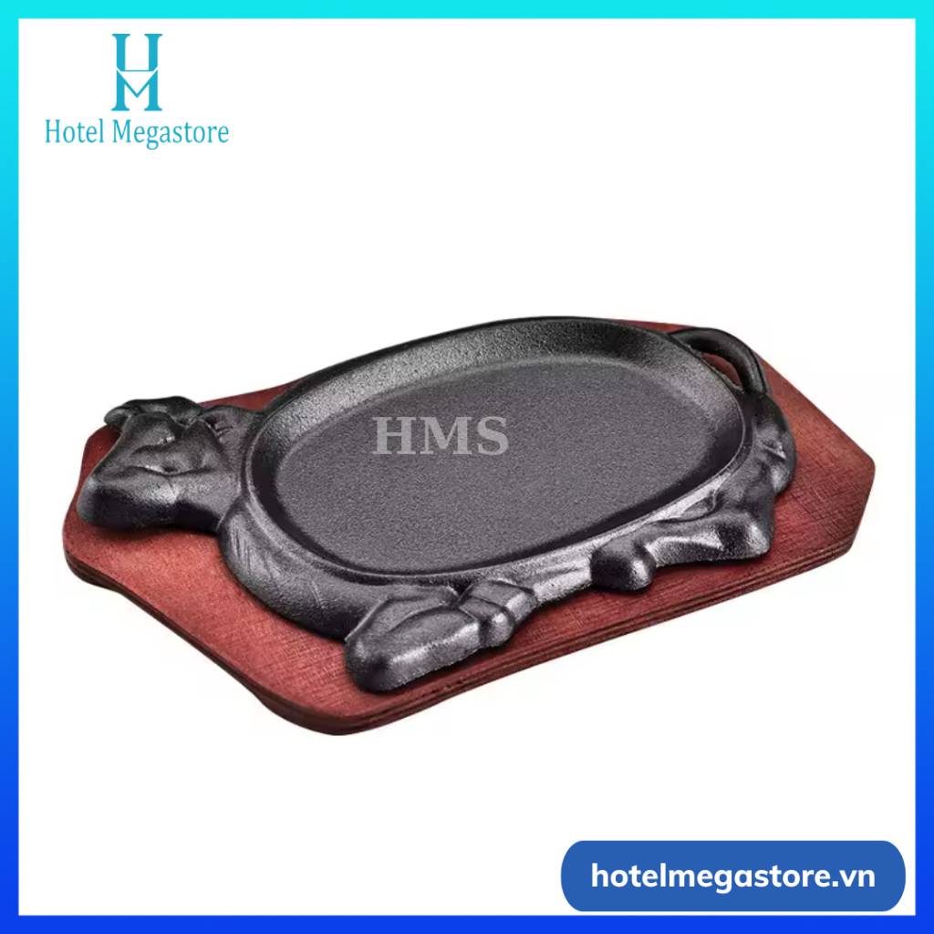 Beef grill, cast iron pan for making beef, non-stick beefsteak with ...