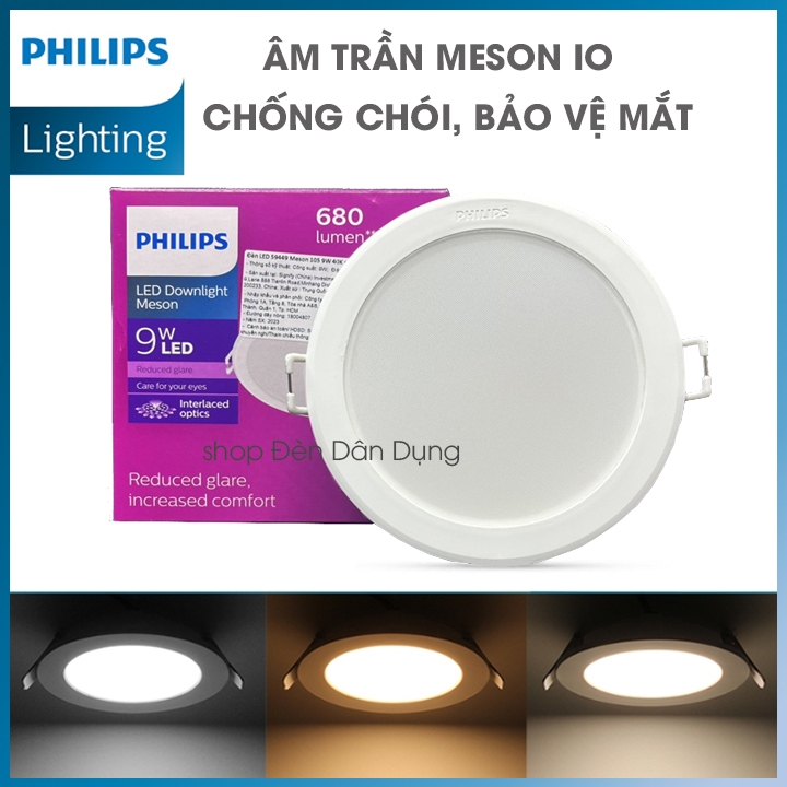Philips Meson IO ceiling light set - 5.5W/ 7W/ 9W/ 13W - Reduces glare ...