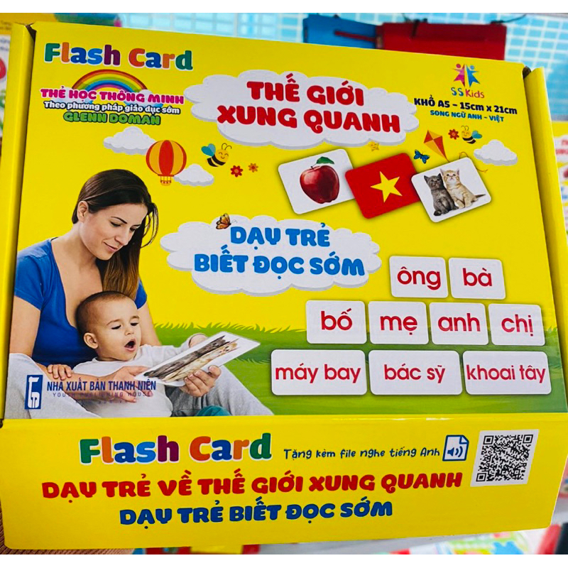 Book Flashcard Smart Learning Card Set A5 Size - Vietnamese Bilingual ...