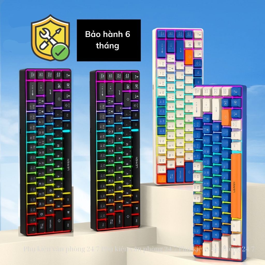 K680 mechanical keyboard from LEAVEN, layout 68, 12 RGB led effects ...