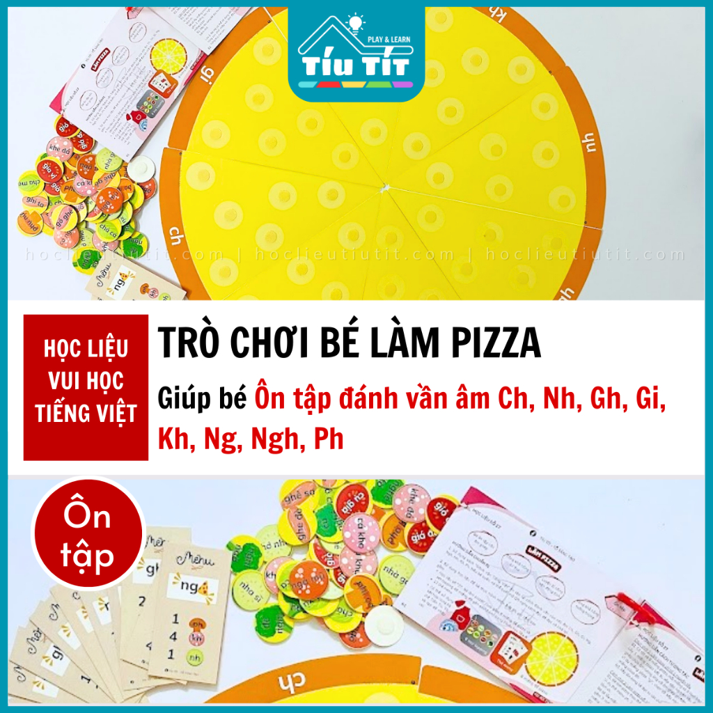 Fun LEARNING MATERIALS FOR LEARNING VIETNAMESE - PIZZA GAME helps children review﻿ Practice ...