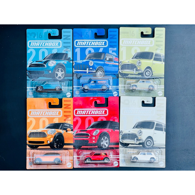 Hobby Store Matchbox Basic Mini Cooper Series Model Car Retail Set ...