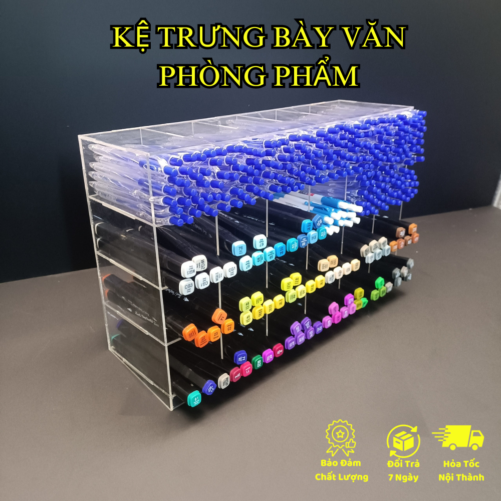 Multi-compartment Pen Shelf - Pen Shelf - Desk Pen Shelf - Mica Pen ...