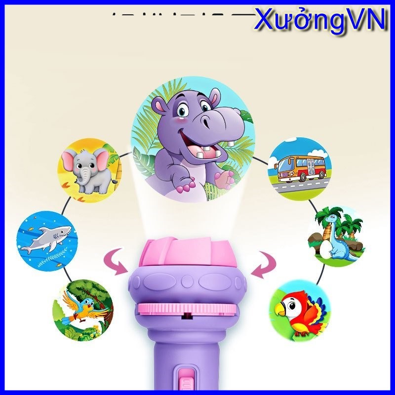 Flashlight To Help Children Identify Animals, Cartoon Characters, Cars ...