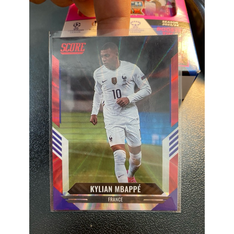 Kylian Mbappe France Red Laser Panini Score 2021 / 22 soccer card ...