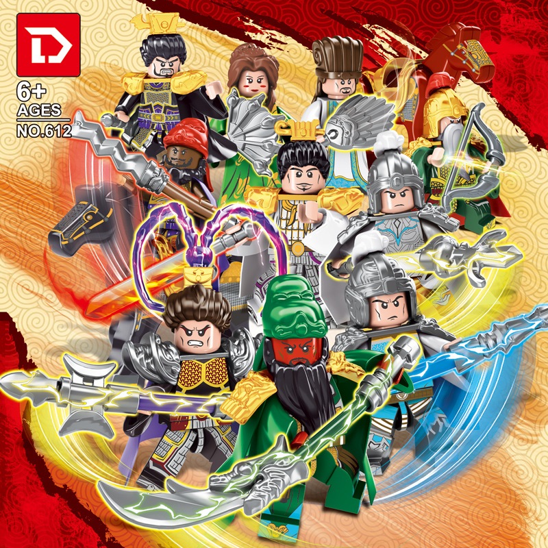 Three Kingdoms logo assembly toy, randomly wrapped and printed, 1 mini ...