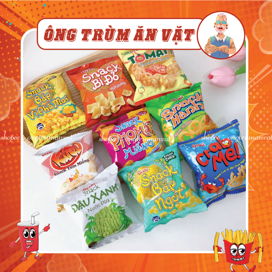 (MINI 6g Pack) Oishi bim bim Has All Genuine Flavors | Shopee Malaysia