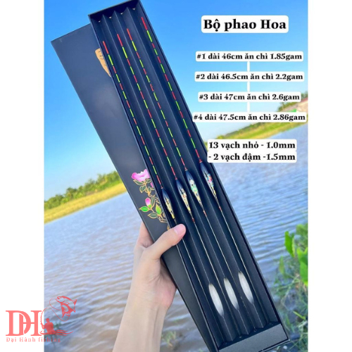 Nano Hoa Tu Quy fishing float box with full specifications, sensitive to standard signal, SET ...