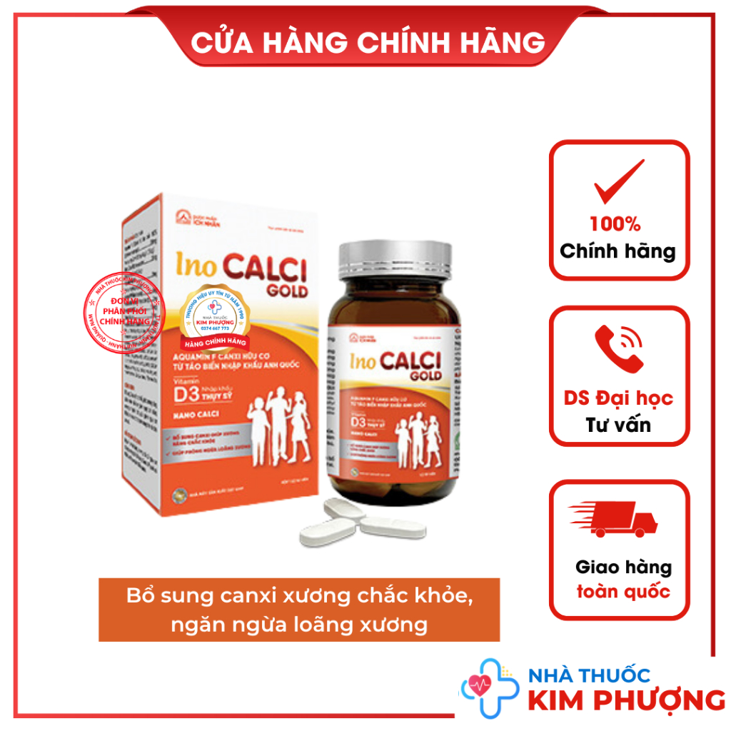 Ino Calcium Gold Calcium Supplement for Strong Bones and Osteoporosis ...
