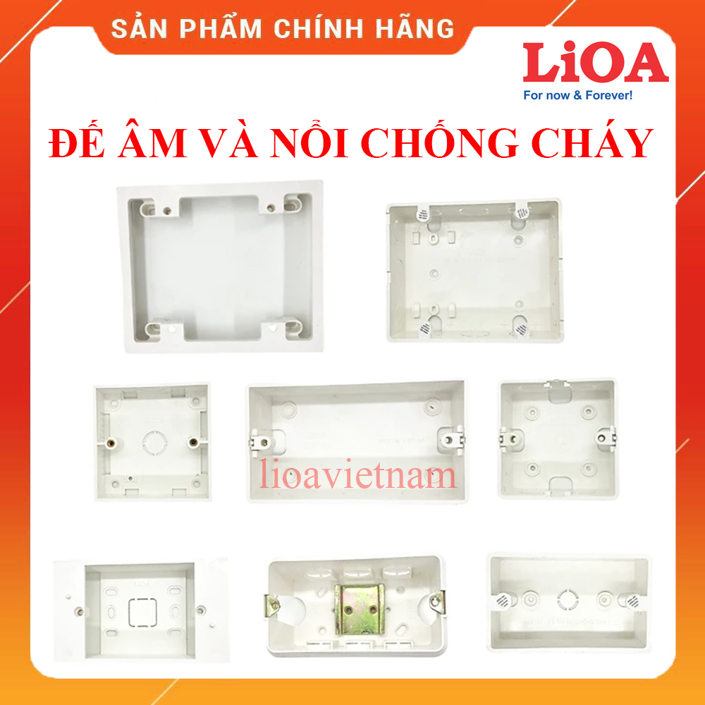 Genuine high-quality single and double LiOA fireproof plastic recessed ...