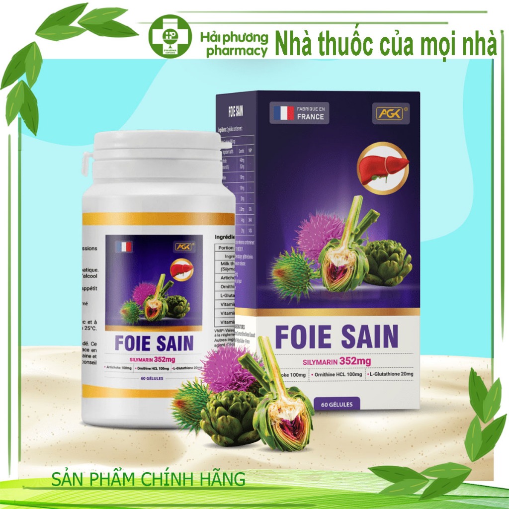 Foie Sain liver tonic (Box of 60v) helps lower liver enzymes and ...