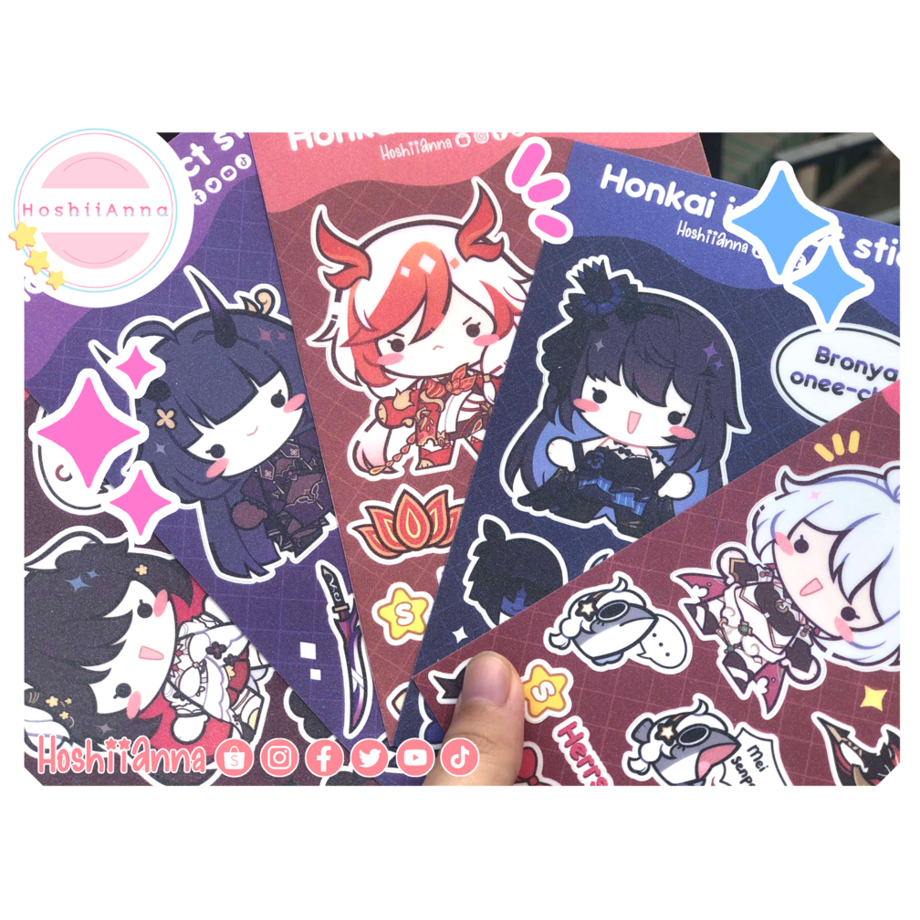 (NEW MODEL) Honkai Impact 3rd character themed A6 Sticker | Shopee Malaysia