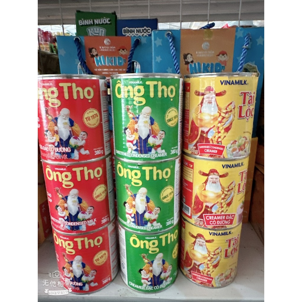 Sweetened condensed milk Ong Tho red, Ong Tho green, Tai Loc Vinamilk ...
