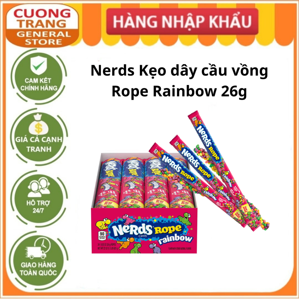 Nerds Rope Rainbow Candy 26g (1 pack) | Shopee Malaysia