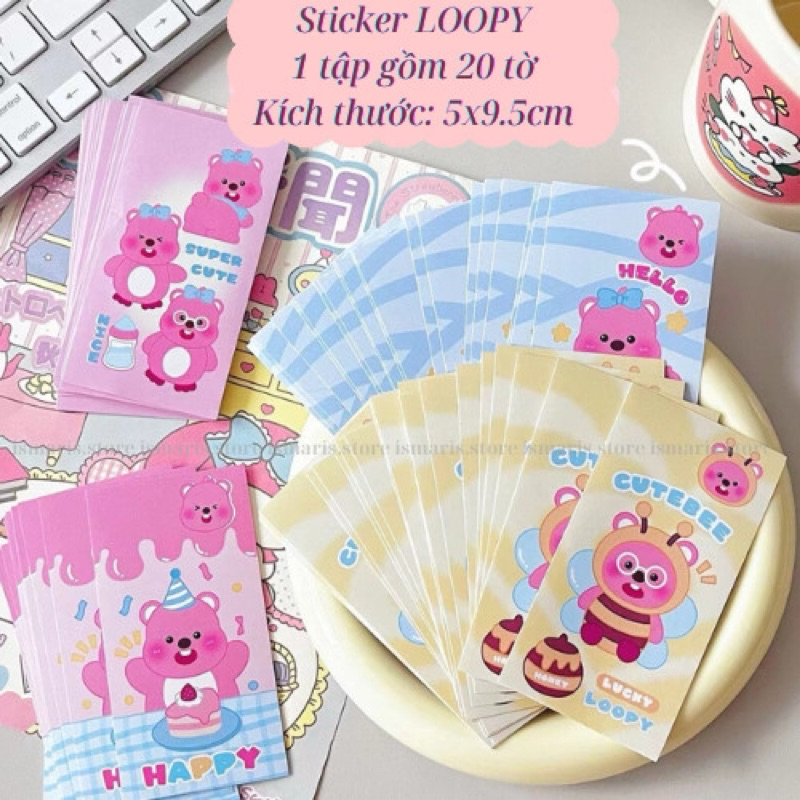 Loopy cute beaver Sticker for gift box packaging, decor | Shopee Malaysia