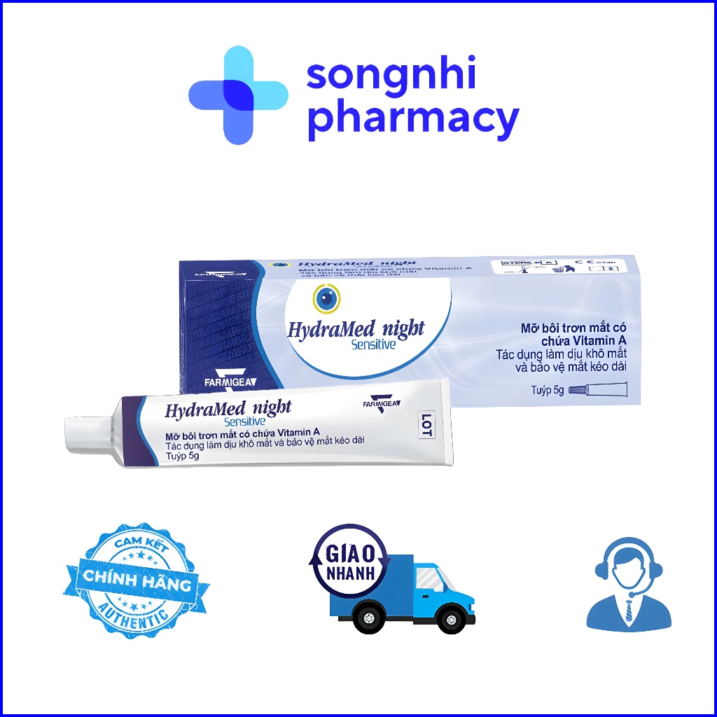 Hydramed Night Sensitive Vitamin A Eye Ointment [Genuine imported from ...