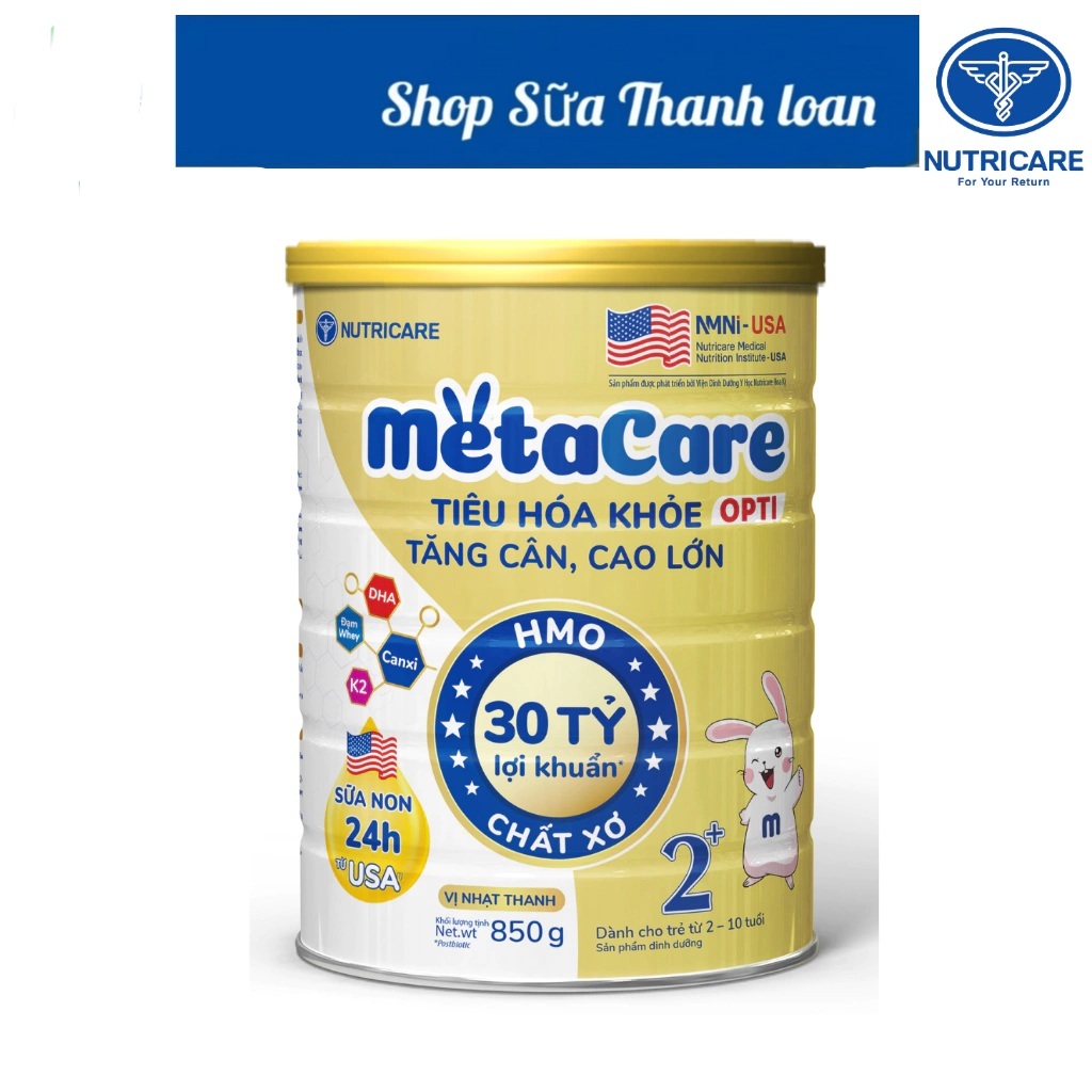 [HSD T3-2026] [New Model] Nutricare MetaCare Opti Milk Powder 2 + 850g [For Children From 2-10 ...
