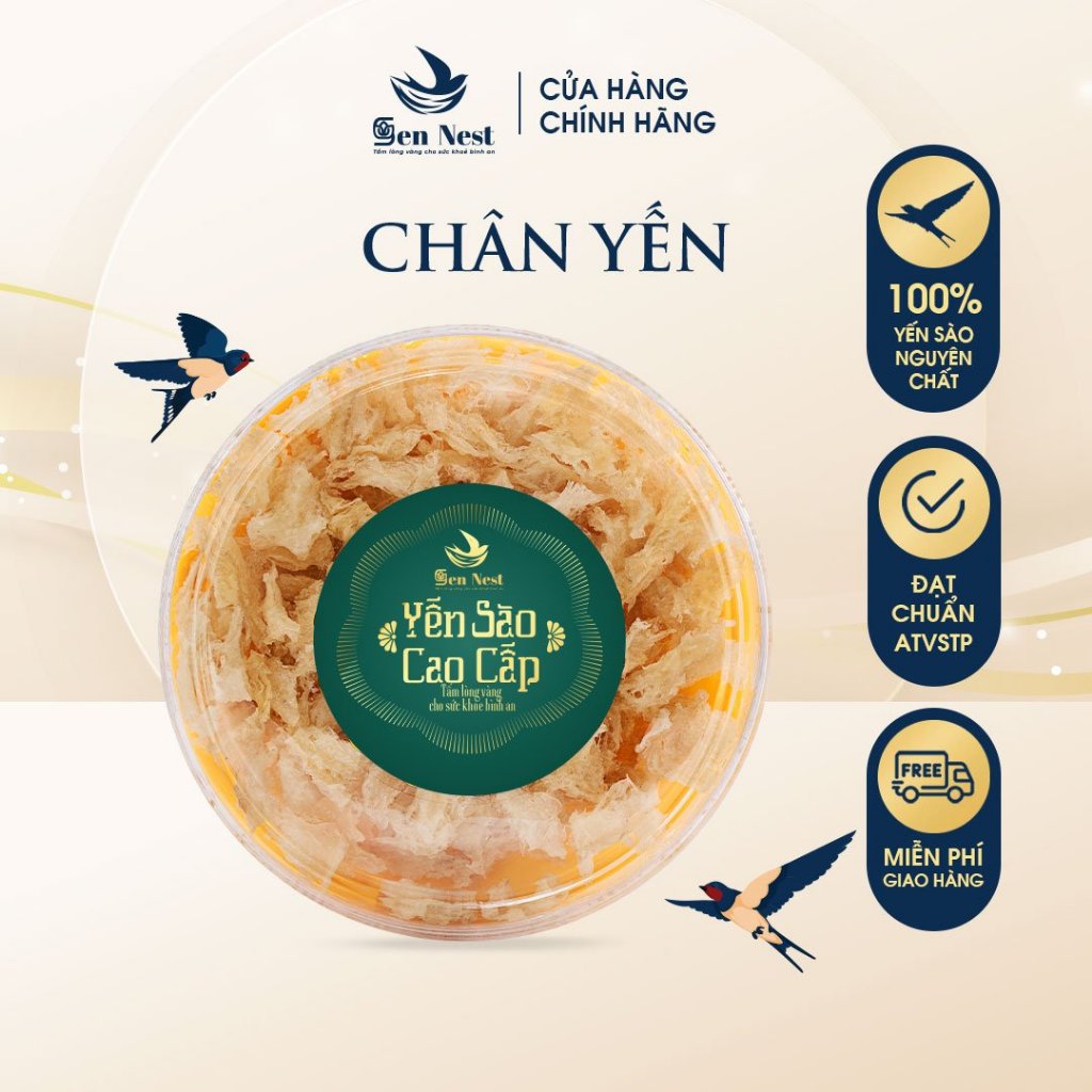 Premium Khanh Hoa Pure Refined Bird's Nest Legs, handmade without ...