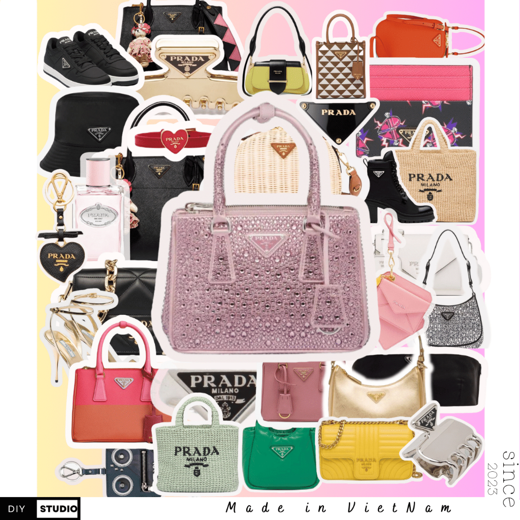 60 Prada STICKERS for phones, helmets, laptops, extremely waterproof ...