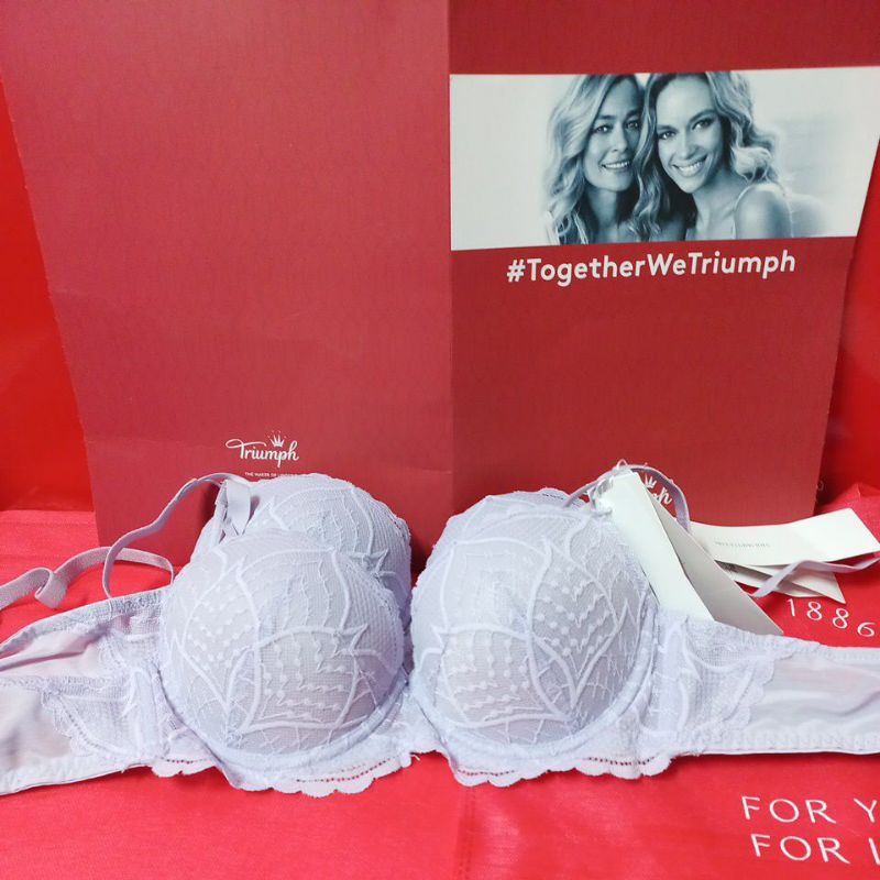Triumph Style Double Push WHU bra 01 bra with thick foam underwire ...