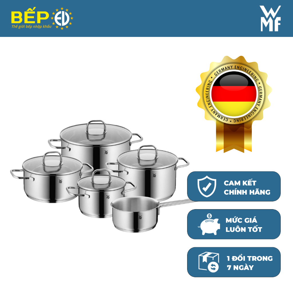 [Genuine] Wmf INSPIRATION 5 Pot Set Piece 3-Layer Bottom From Cromargan ...