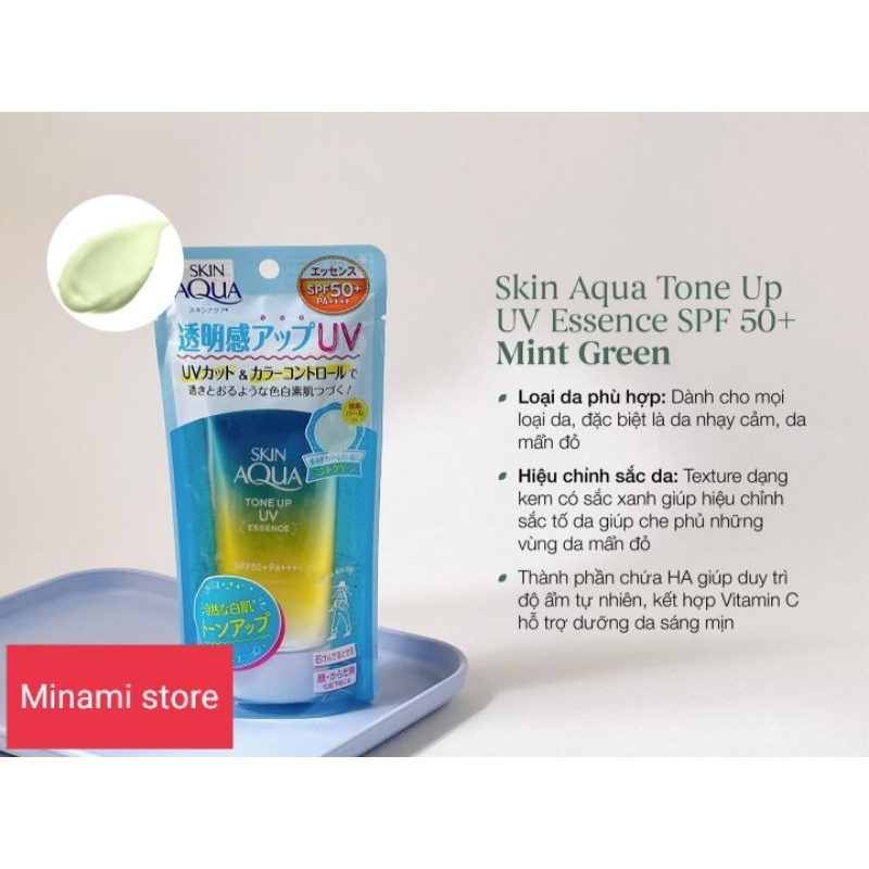 Sunplay Skin Aqua Tone Up UV Milk Mint Green Sunscreen SPF50+ PA ...