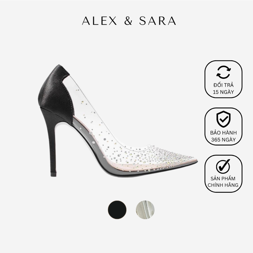 Women's Pointed High Heels 10cm High, Transparent Strap With Trendy ...