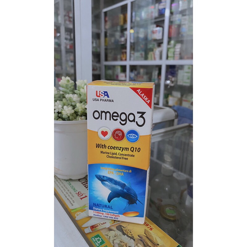 Omega 3 Fish Oil With Coenzyme Q10 Alaska Bottle Of 100 Tablets ...